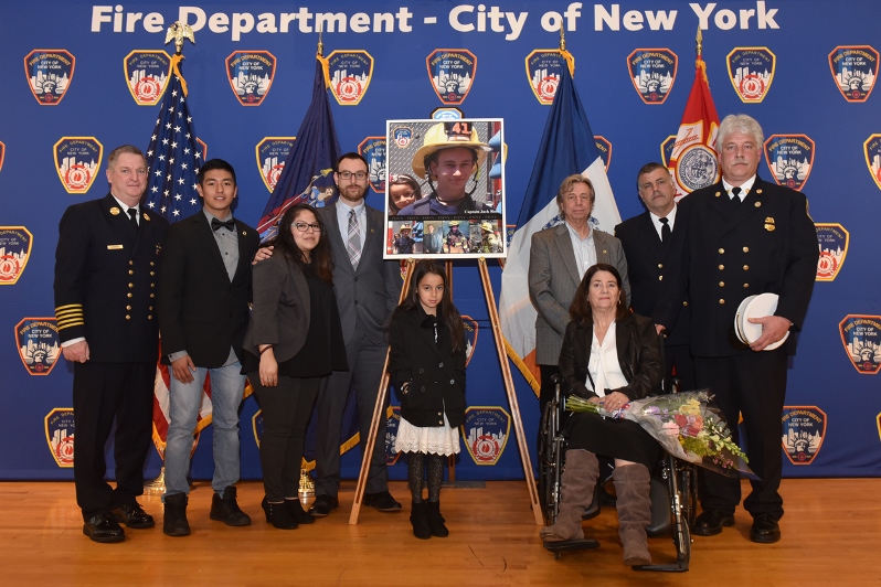 FDNY Commissioner Daniel A. Nigro Posthumously Swears-In Mount Marion ...