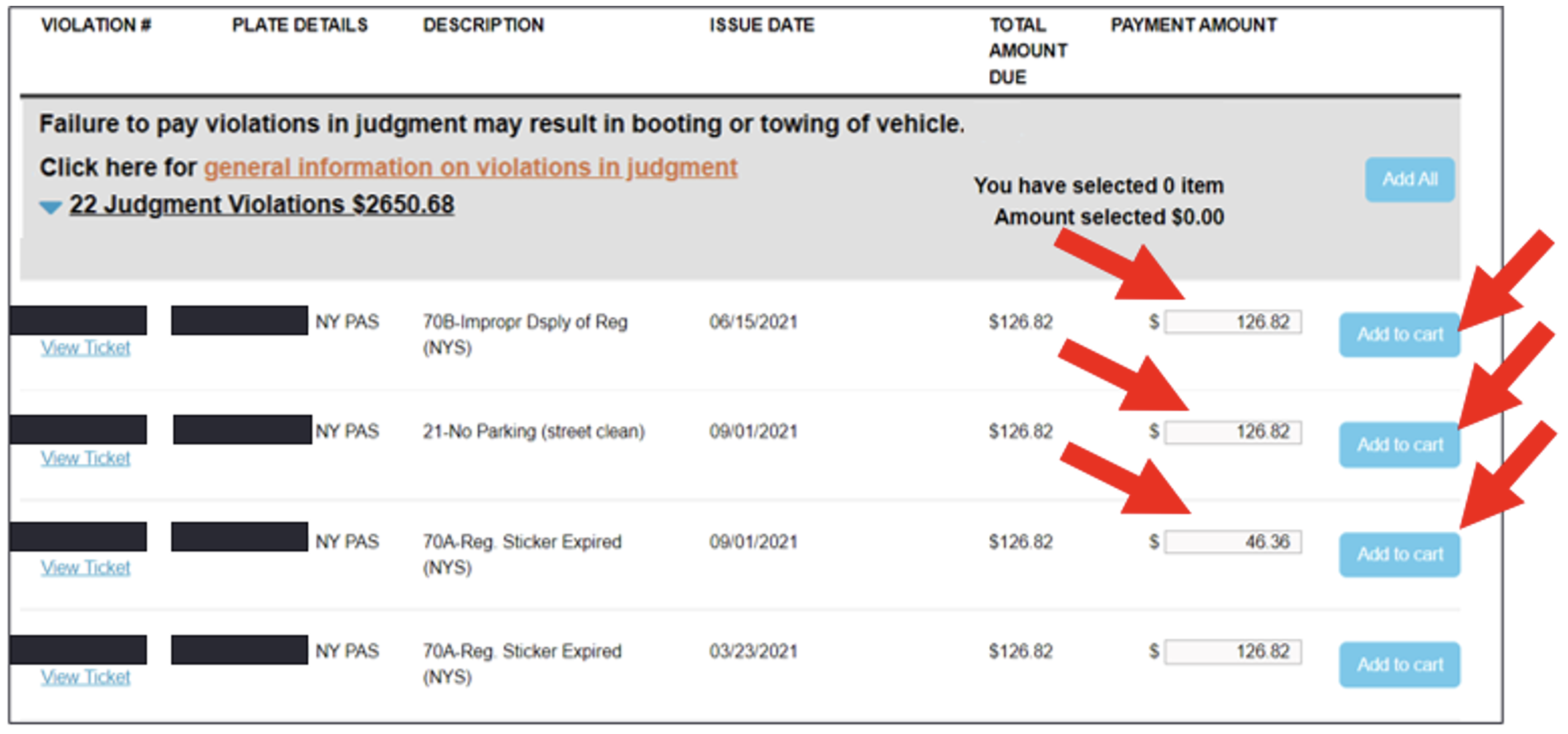 Parking Violation Payment Plan Payment Instructions DOF