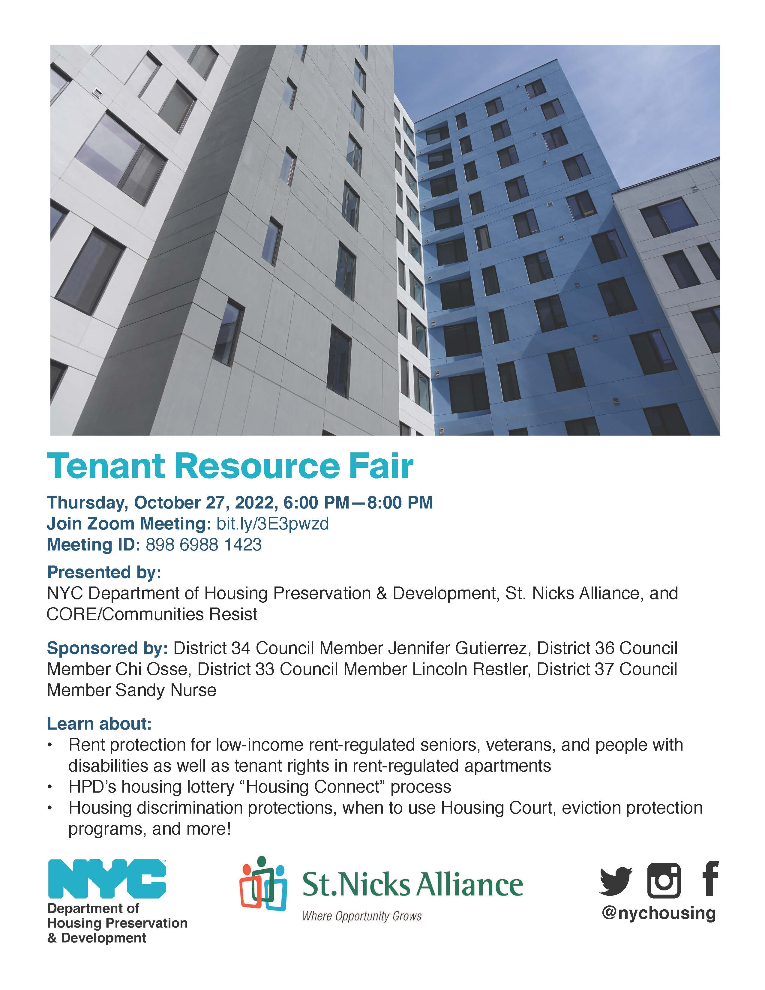 Tenant Resource Fair | Events | City of New York