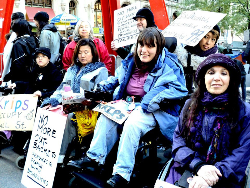 Disability Rights Protest
