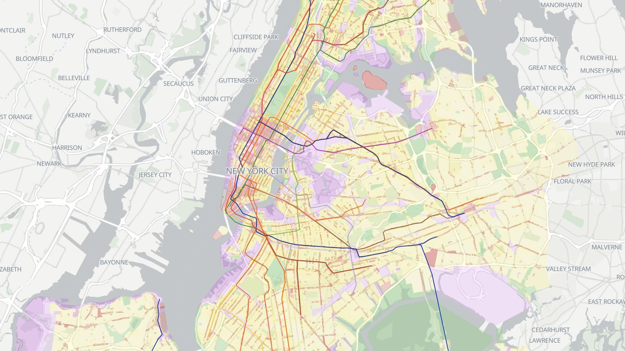 Bayonne Zoning Map