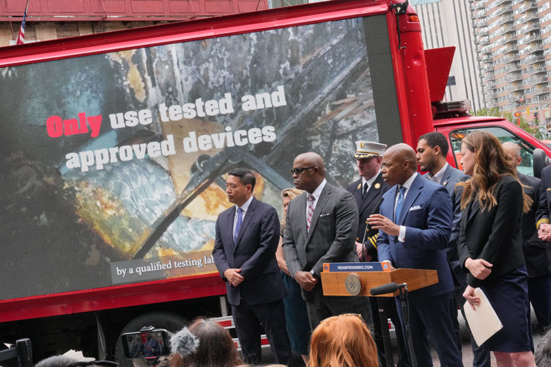 Mayor Adams, FDNY Commissioner Kavanagh, SBS Commissioner Kim Announce ...