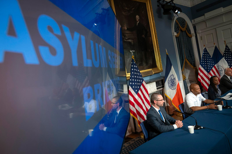 As Asylum Seekers in City's Care Tops 54,800, Mayor Adams Announces new ...