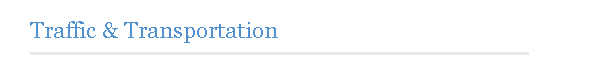 Traffic & Transportation - Bronx Community Board 8