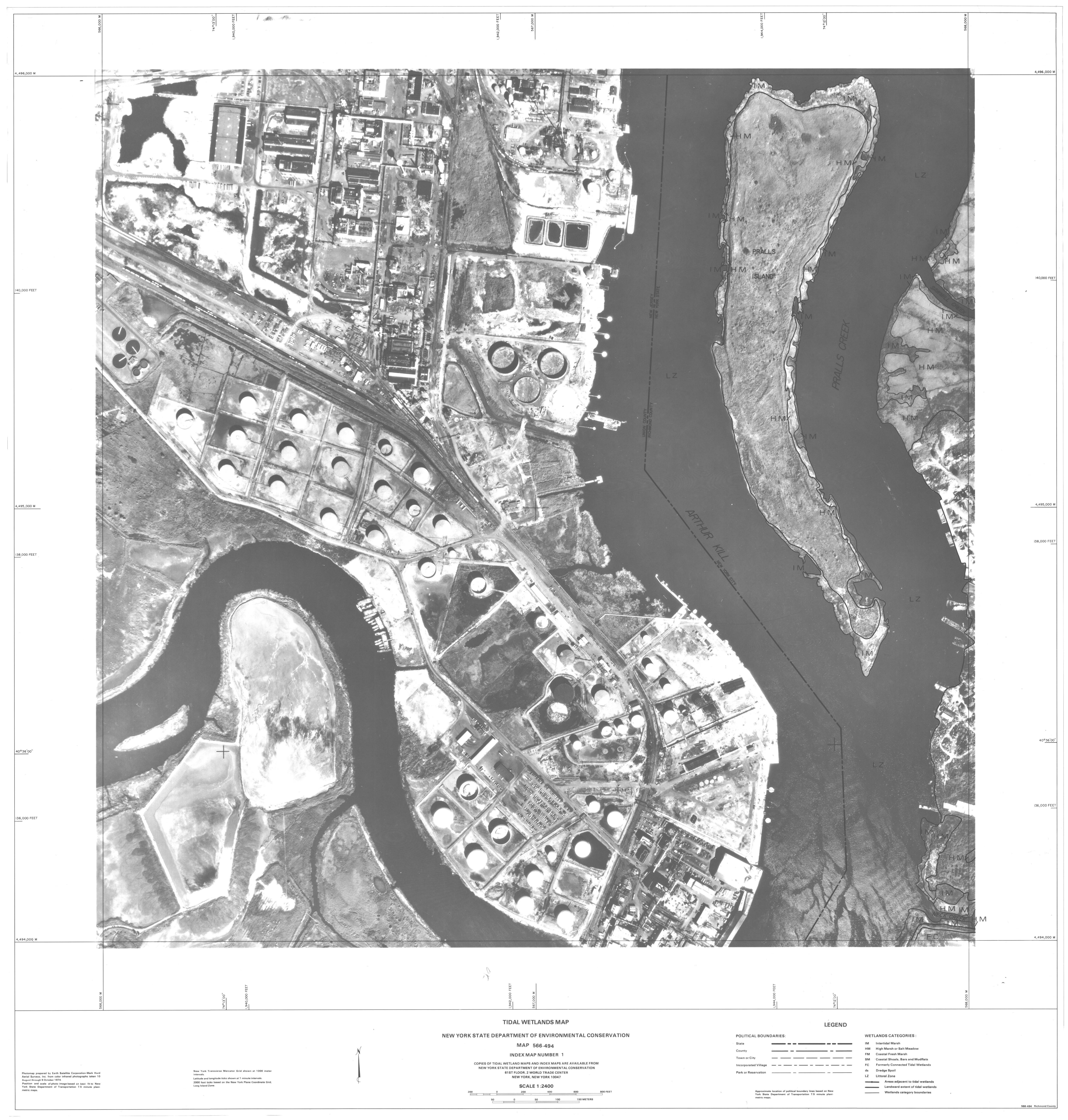 Buildings - Tidal Wetlands Map - Staten Island