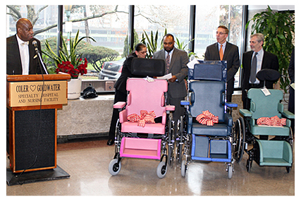 Philanthropist Henry J. "Hank" Carter prepares to present customized ...